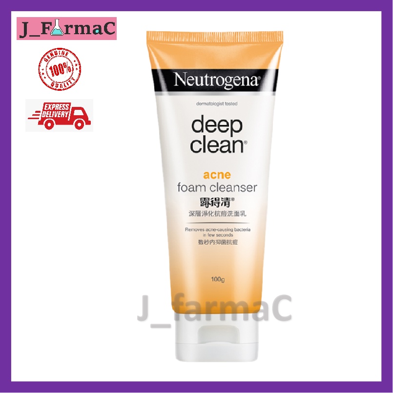 Neutrogena Deep Clean Acne Foaming Cleanser 100g | Shopee Malaysia