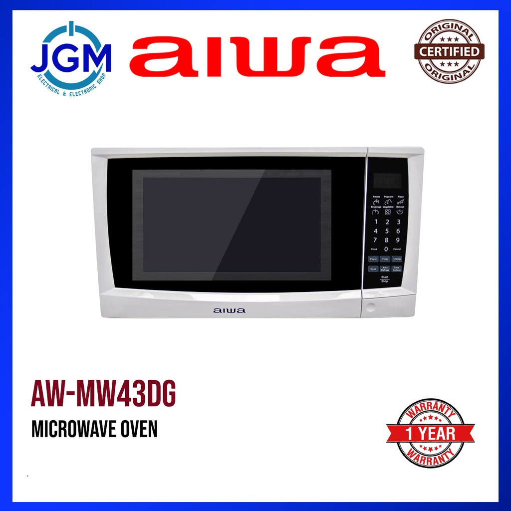 Aiwa Microwave Oven Model AW-MW43DG | Shopee Malaysia