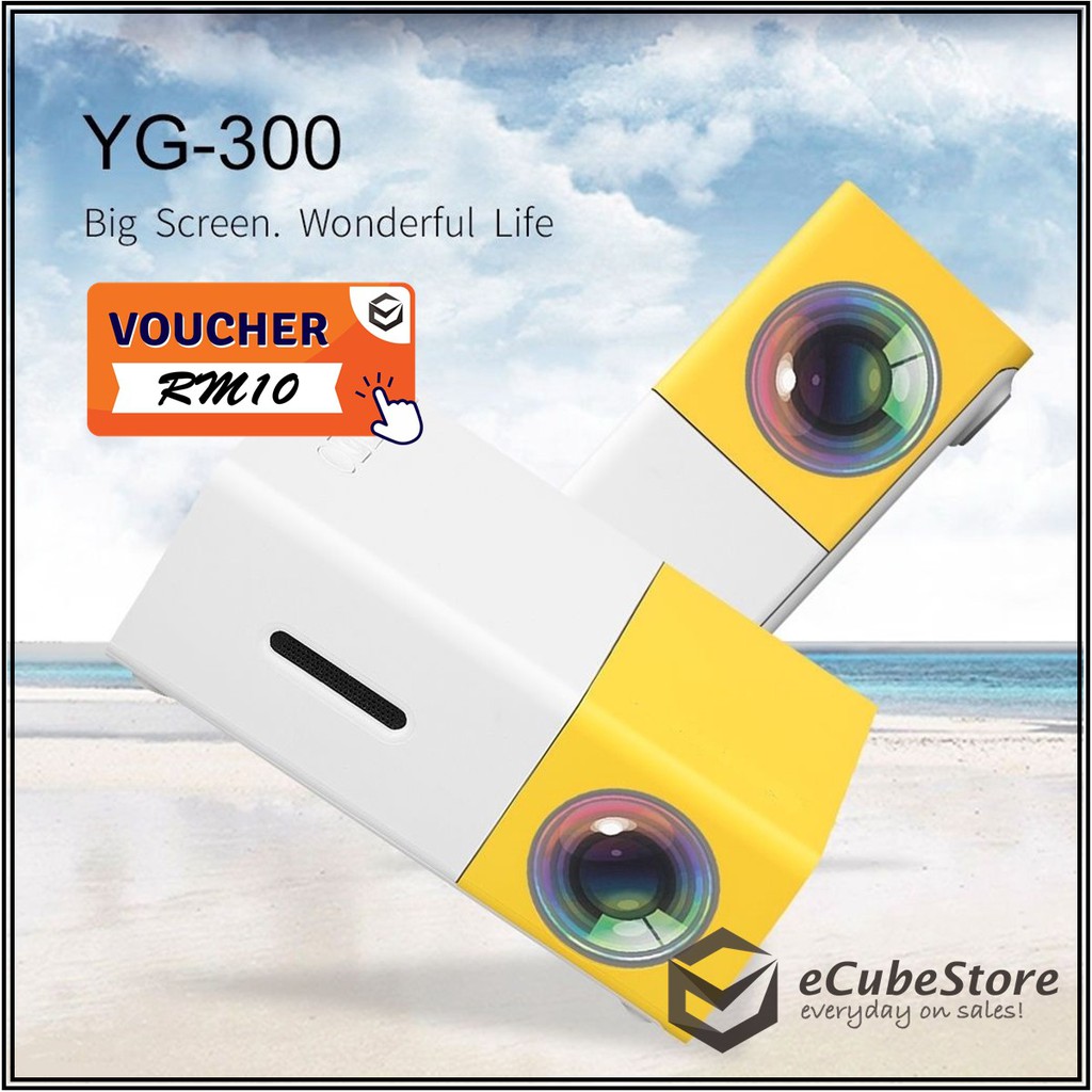 YG 300 PROTABLE LED MINI LED PROJECTER YG300 Malaysia UC28 | Shopee ...
