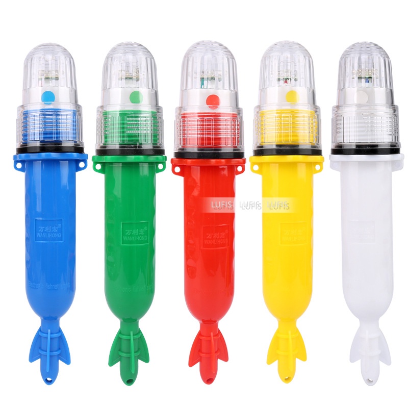 Marine Waterproof Torpedo Blinker Fishing Light Floating Signal Light ...