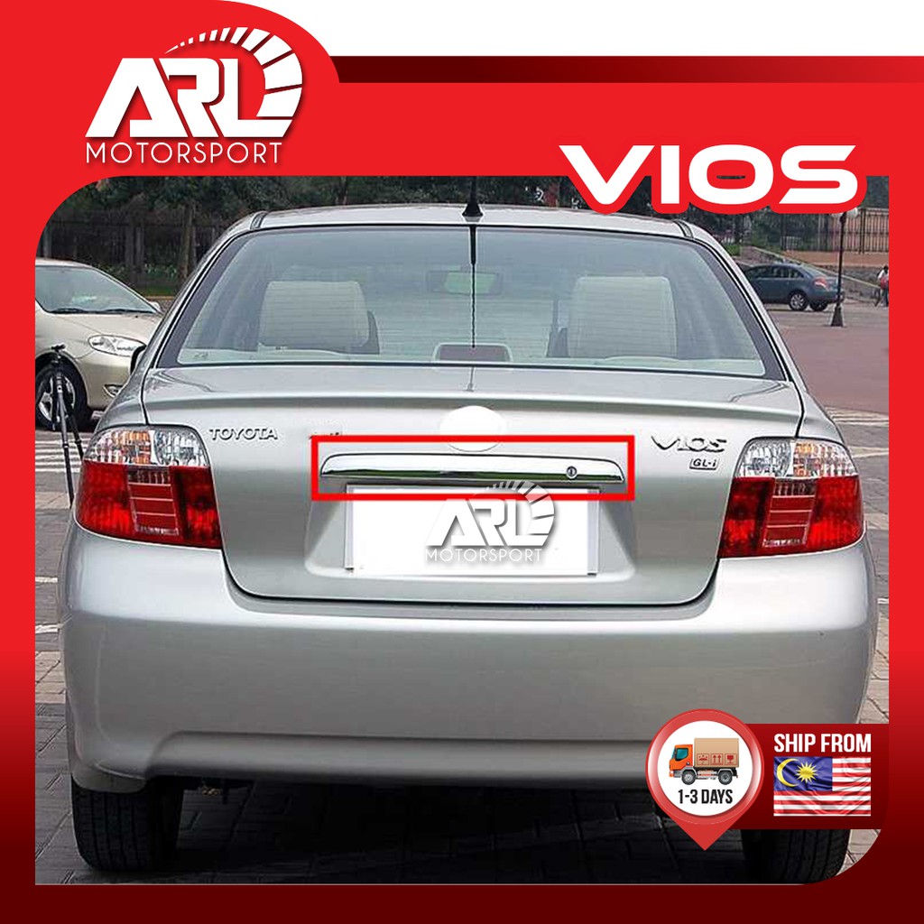 Toyota Vios XP40 NCP42 1st Rear Chrome Bar Rear Trunk Molding Trim ...