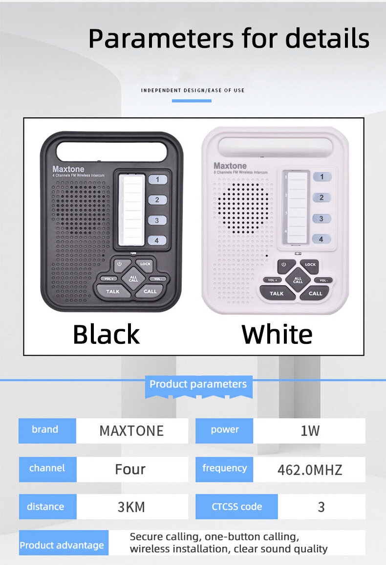 Ready stock,Room to Room Intercoms Wireless for Business Office and ...