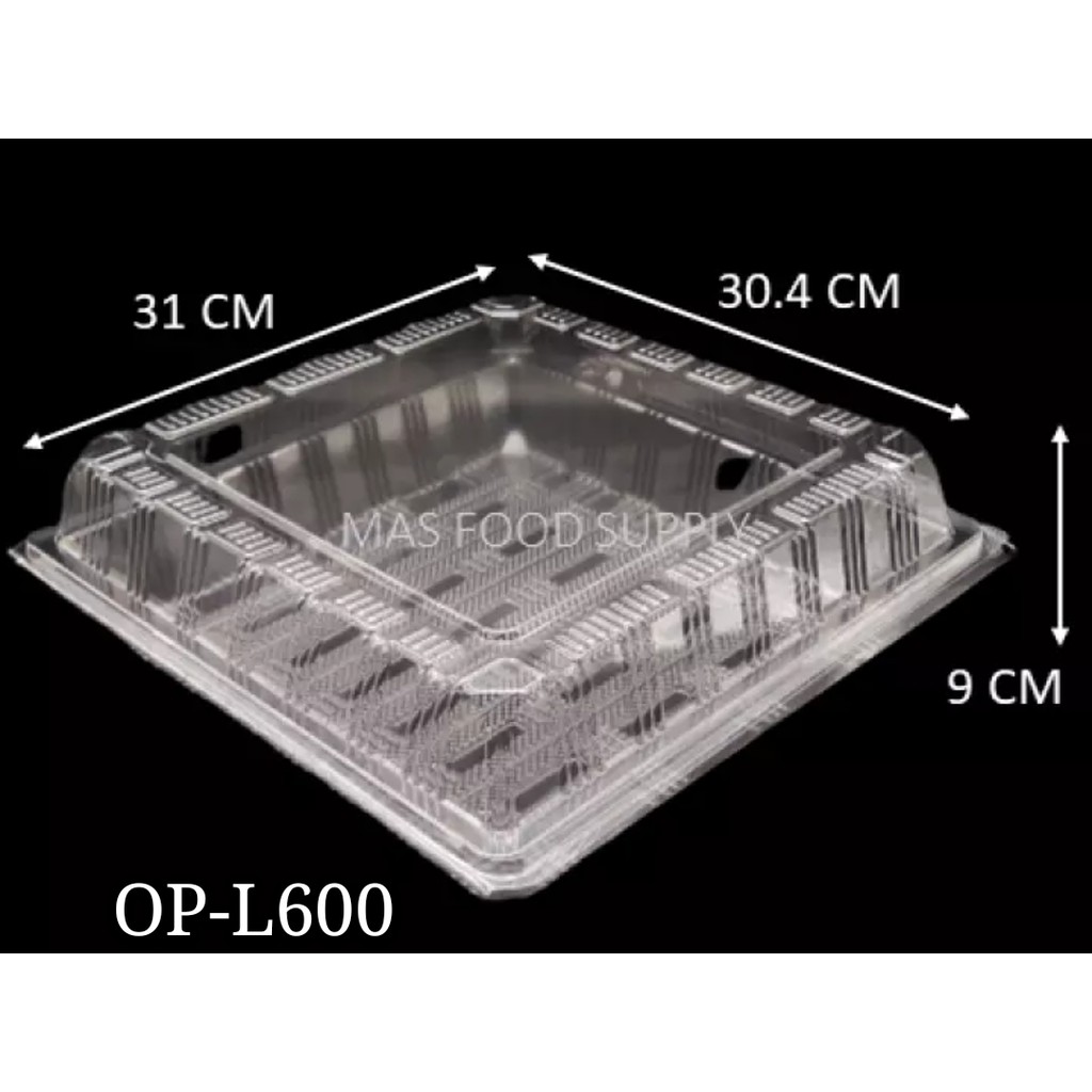 OPS Clear Container OP-L600(50pcs/pkt) bakery disposable plastic clear ...
