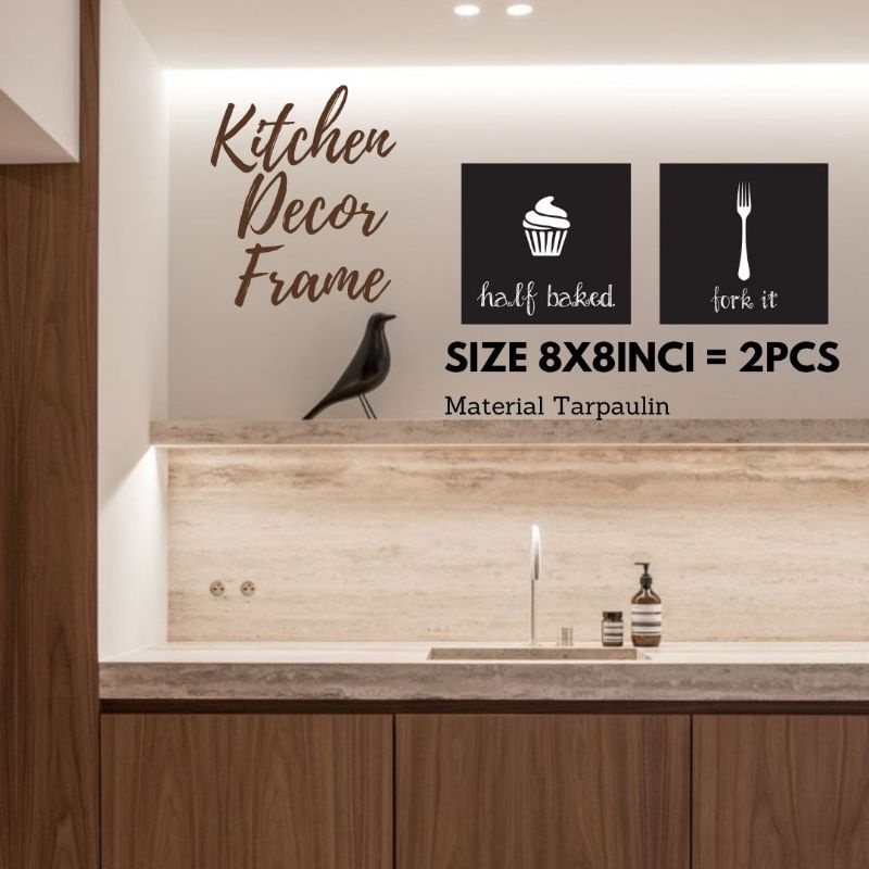 SET Frame Kitchen Deco / Photocanvas / Wall Art / Cafe / Dapur Modern ...