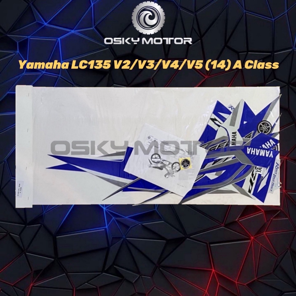 Yamaha LC135 V2/V3/V4/V5 (14) A Class Body Sticker - Blue | Shopee Malaysia