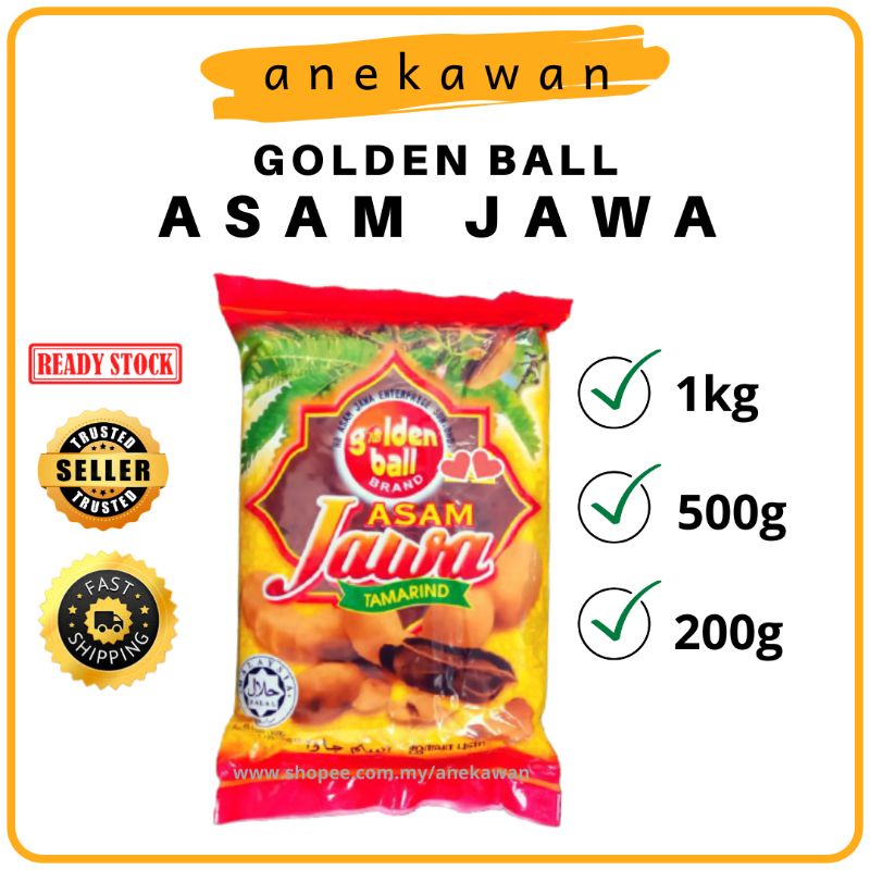 GOLDEN BALL ASAM JAWA I TAMARIND 1KG/500g/200g 🔥READY STOCK🔥ANEKAWAN ...