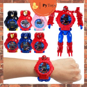 🔥Coolest Watch🔥 Transformation Toy Watch Digital Avengers Batman ...