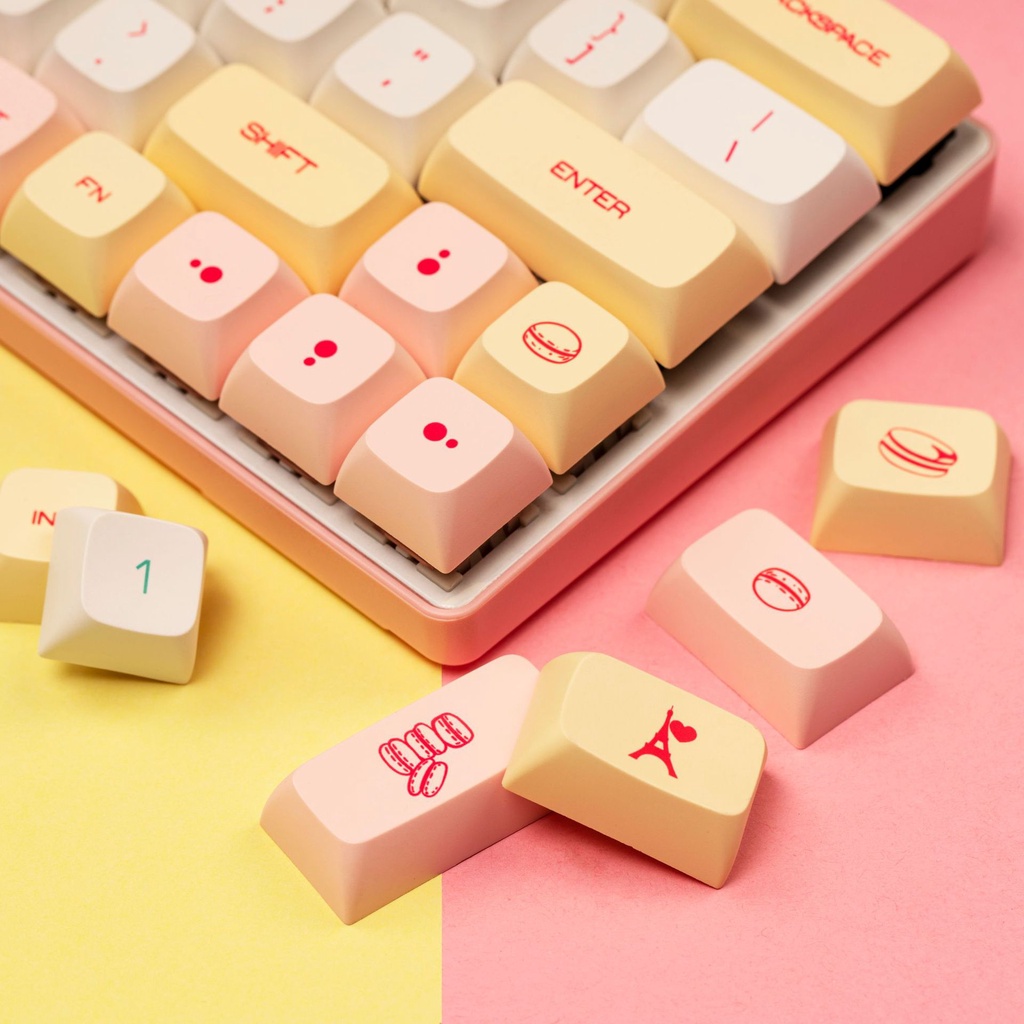XDA Keycaps Sublimation keycaps137 Keys Honey Milk Keycaps PBT XDA ...