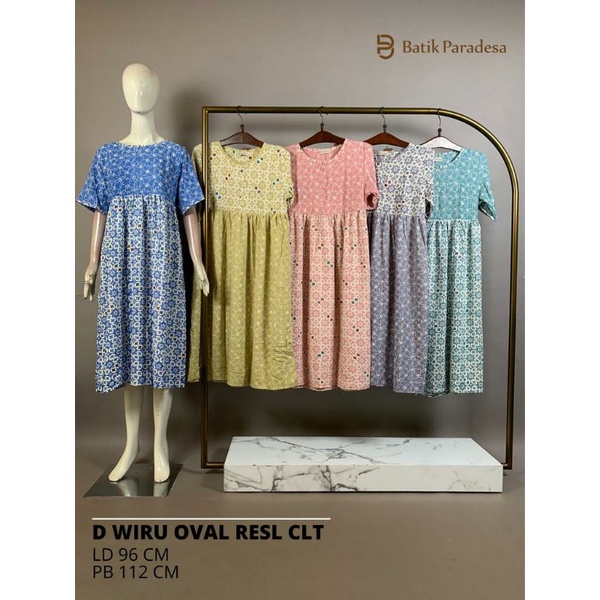 Pekalongan Batik Daster Busui Daster Oval Pleated Daster Zipper All ...