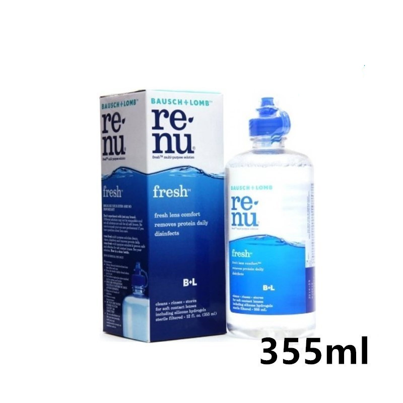(355ml) Renu Fresh Bausch & Lomb Multi Purpose Solution Contact Lens ...