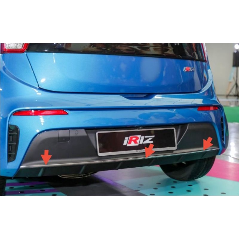 ORIGINAL PROTON IRIZ 2019 FACELIFT REAR BUMPER MOULDING CHROME SET ...