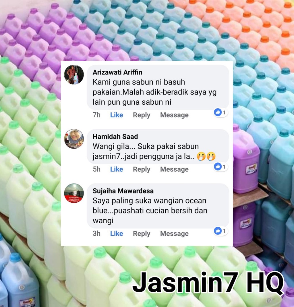🌸 Jasmin7 Sabun Basuh Antibacterial Softener (5 in 1) Laundry Detergent Dobi 10L Jasmin 7 ...