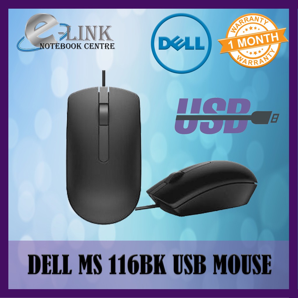 Dell MS116 - BK Optical Mouse - Black | Shopee Malaysia