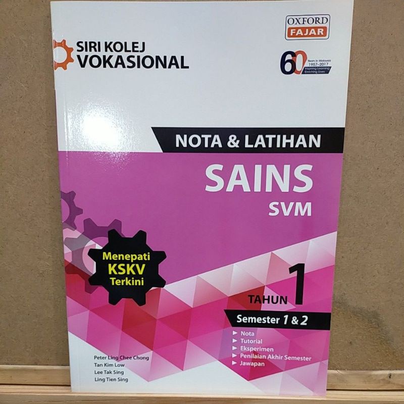Siri Kolej Vokasional Nota & Latihan Sains Tahun 1 Semester 1 & 2 | Shopee Malaysia