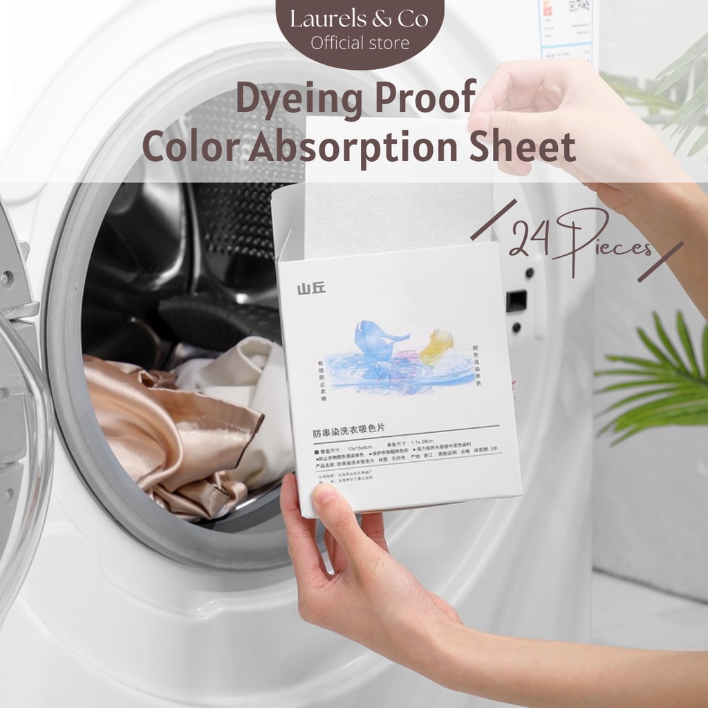LAURELS Washing Machine Dyeing Proof Color Absorption Sheet Laundry ...