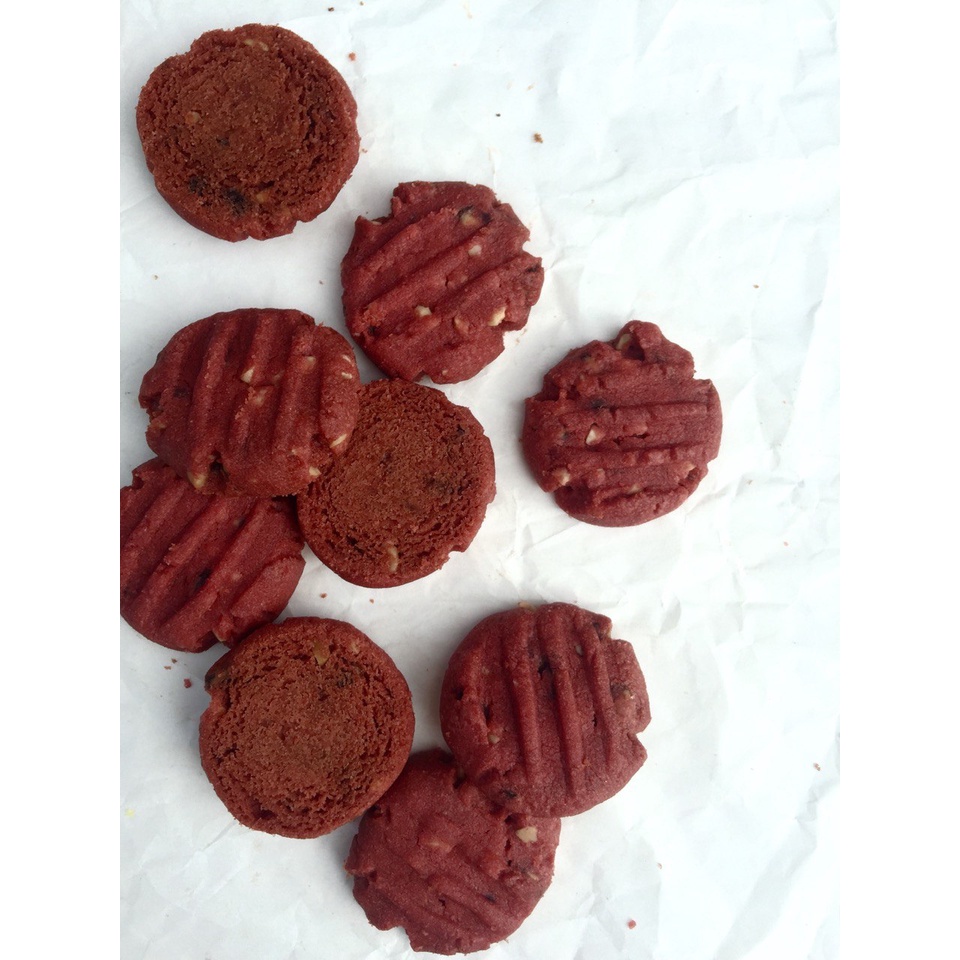 50 PCS RED VELVET COOKIES SEDAP MURAH KUIH RAYA!!! | Shopee Malaysia
