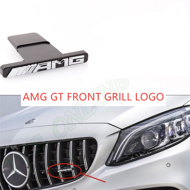 Mercedes benz GT/GTR AMG FRONT GRILL LOGO BADGE EMBLEM High Quality ...