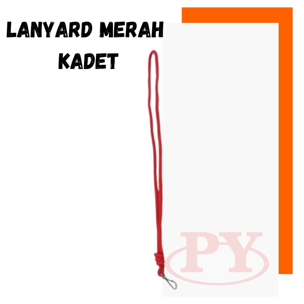 LANYARD MERAH KADET KRS / TKRS - O04 ( ACCESSORIES CADET ) | Shopee ...