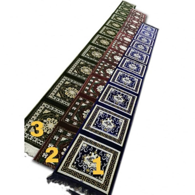 Sejadah Mini Saf Turkey Sejadah Mini Panjang / Sejadah Runner | Shopee ...