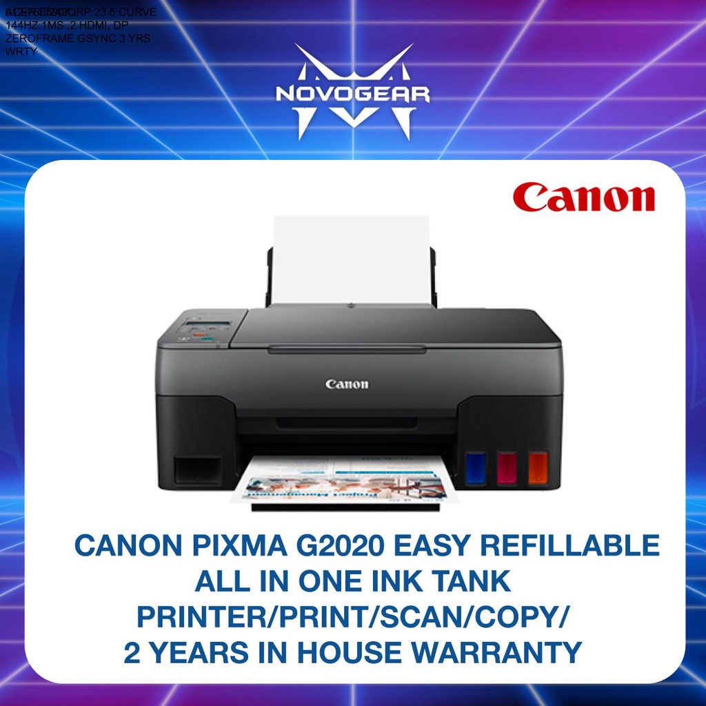 CANON PIXMA G2020 EASY REFILLABLE ALL IN ONE INK TANK PRINTER/PRINT ...
