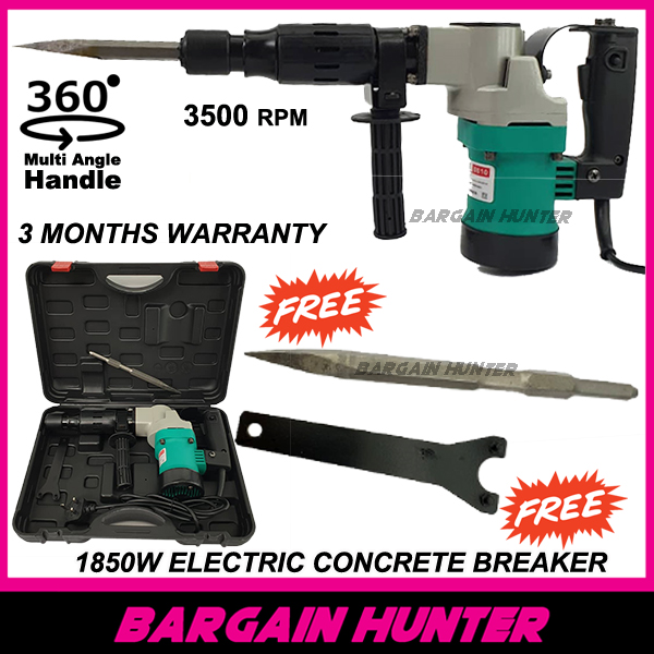 [ READY STOCK ] Professional Demolition Hammer 0810 1850W 220V Electric ...