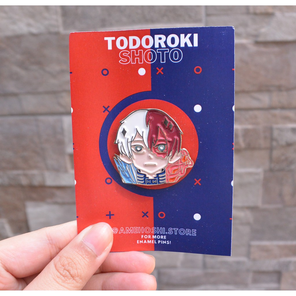 Soft Enamel Pins Todoroki Shoto/BNHA | Shopee Malaysia