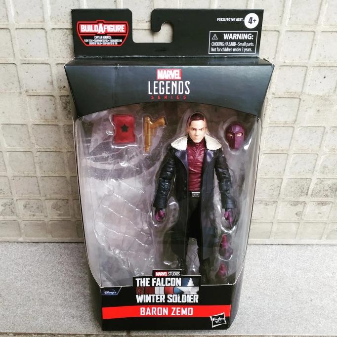 Marvel Legends Baron Zemo without Baf Flight Gear Falcon Wing Hasbro ...