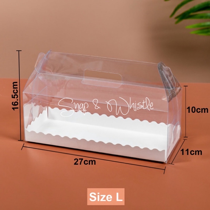 [PROMOTION] Transparent Cake Box Swiss Roll Box Kek Tapak Kuda Kek ...