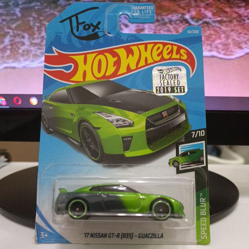 Hotwheels 17 Nissan GT-R R35 Guaczilla (Factory Sealed) | Shopee Malaysia