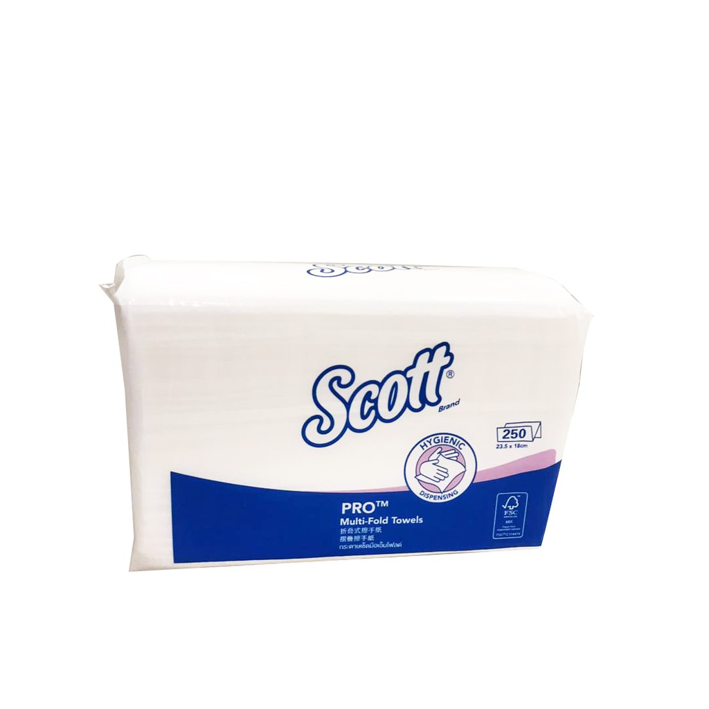 SCOTT® Pro™ Multi Fold Towel 26165 ( 16 packets x 250 pieces ) | Shopee ...