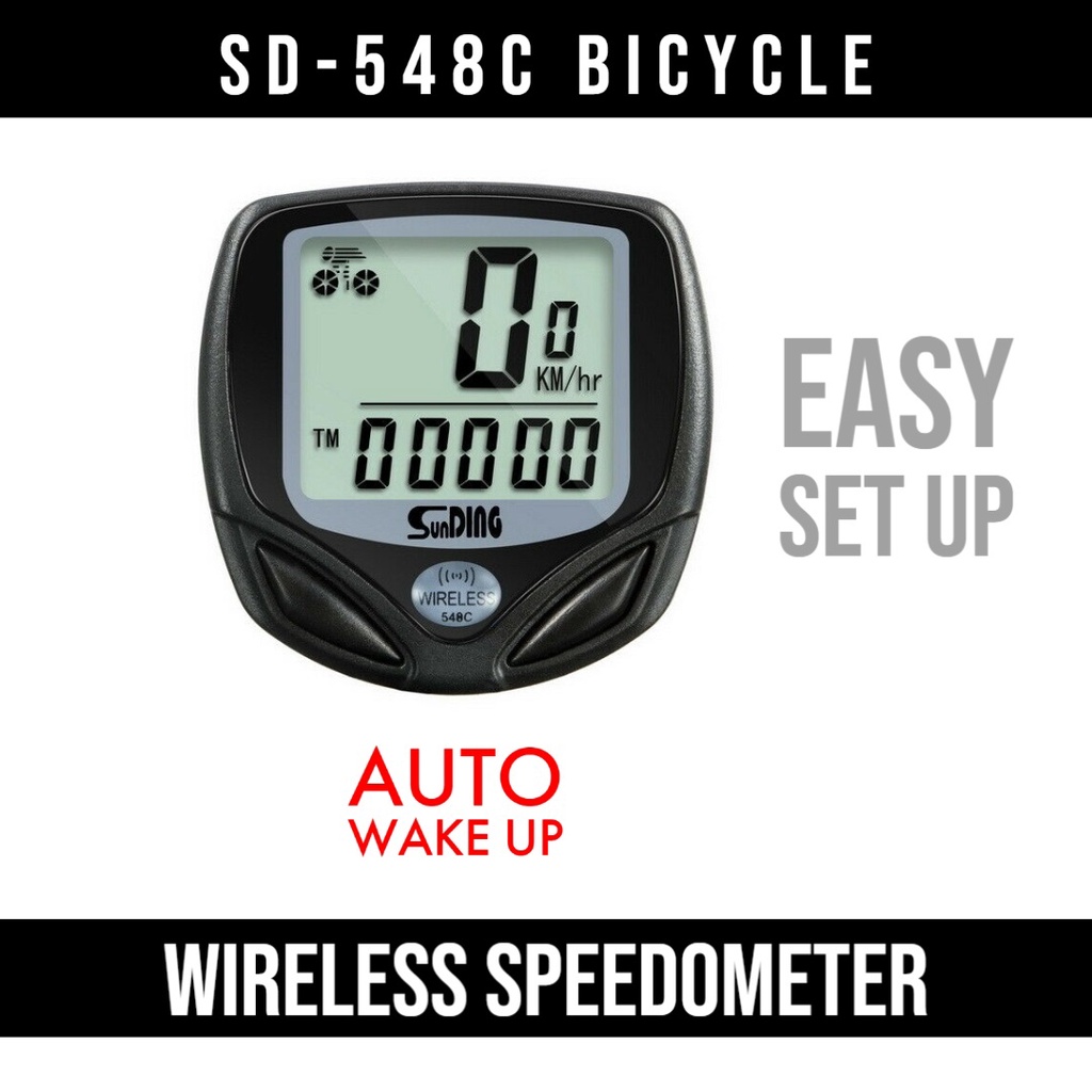 🔥Ready Stock🔥SunDing SD-548C Wireless Speedometer water resistant ...
