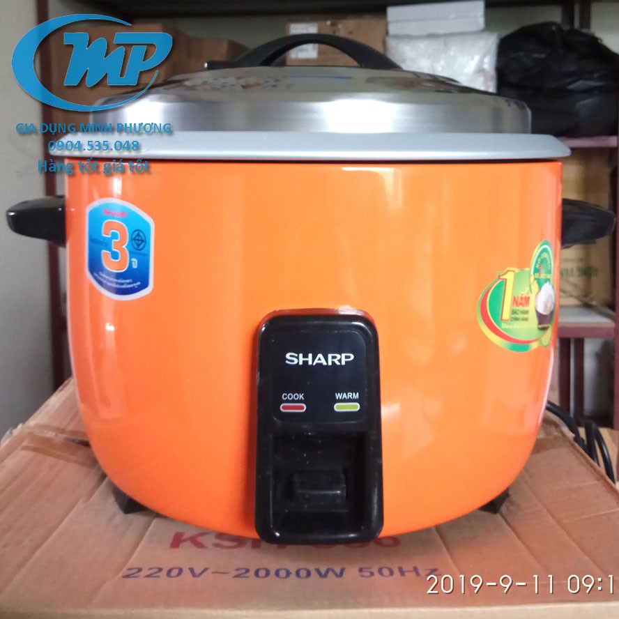 Sharp KSH 366 Thailand industrial rice cooker 18 liters (6.6 liters of ...