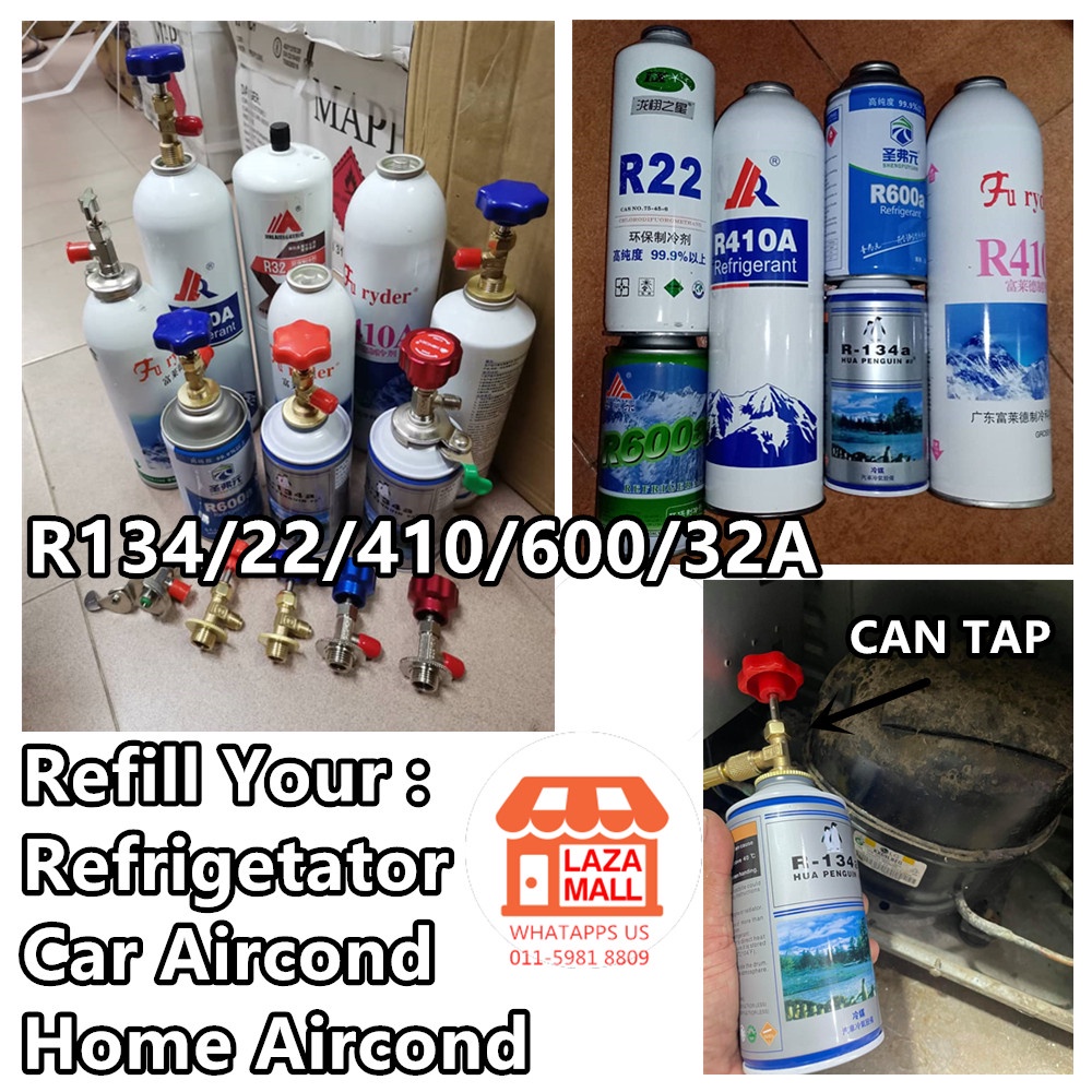 Can Tap Refrigerator Ges Car Aircond Home 134 22 410 600 32 Peti Sejuk ...