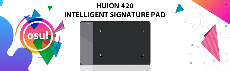 HUION 420 Drawing Tablet For Digital Art and OSU Gaming Online Working ...