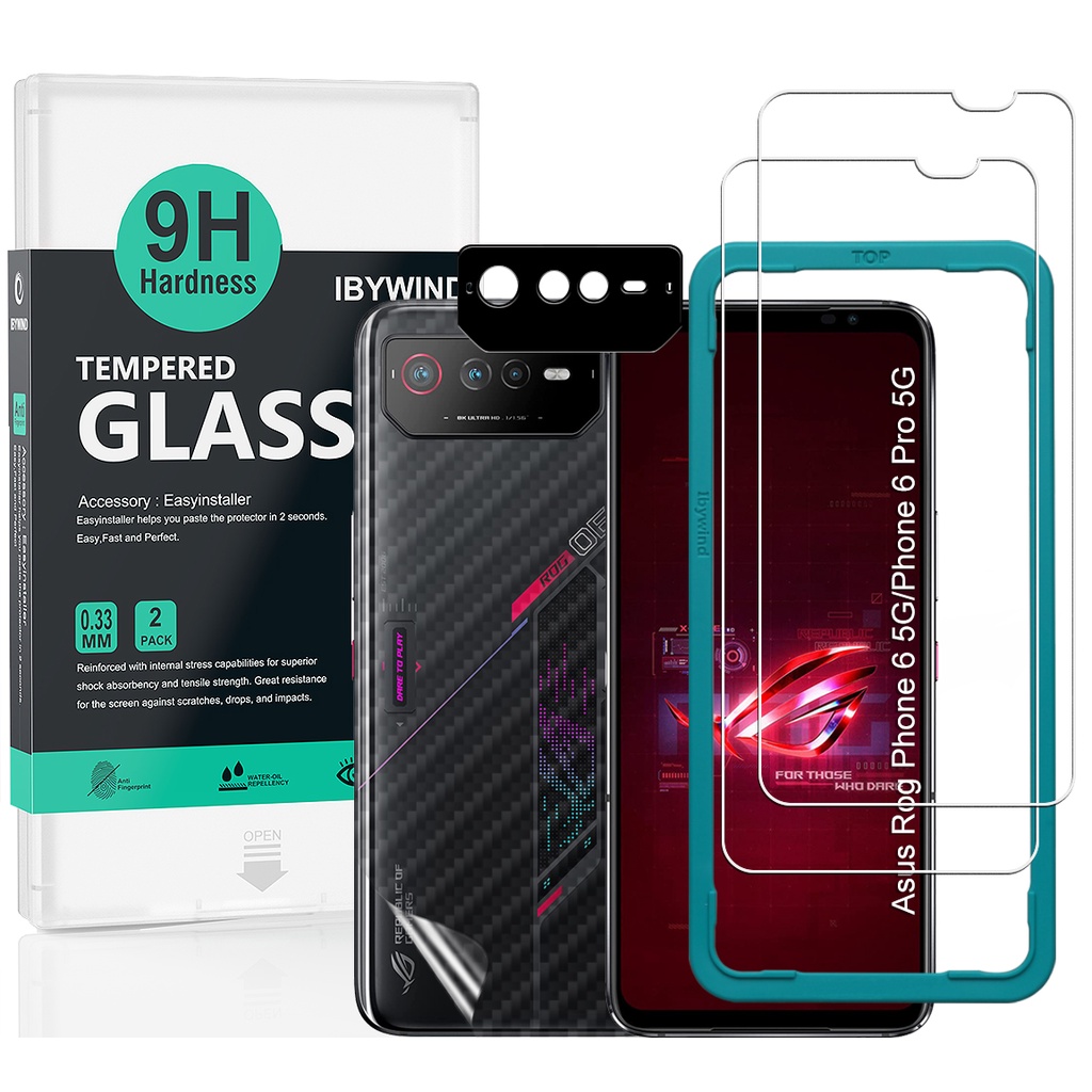 Ibywind For Asus Rog Phone 6/Phone 6 Pro 5G Screen Protector(Pack of 2 ...