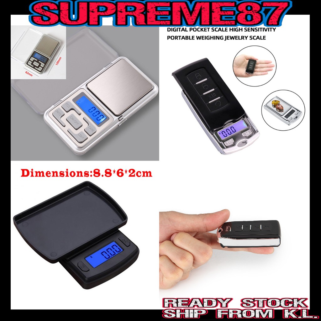 Mini Precision Scale 100g 200 /0.1g Digital Pocket Scale for Gold Jewelry Weight Gram LCD ...