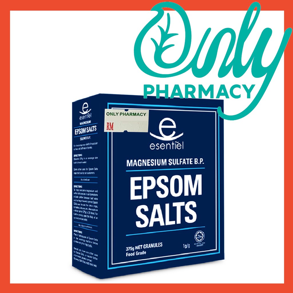 Esentiel Epsom Salt 375g (Pure Mineral Compound of Magnesium Sulfate ...