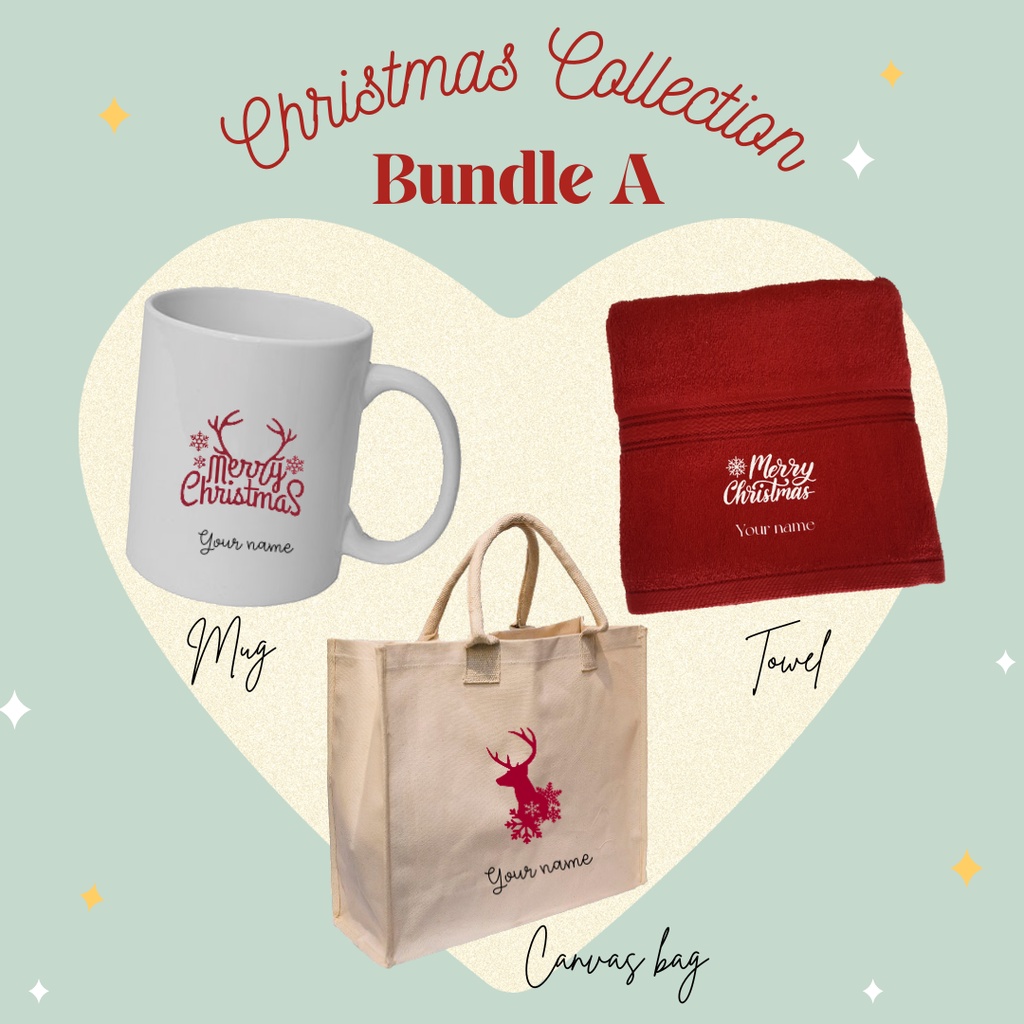 Christmas Bundle A / Christmas Gift Set with Add On Name | Shopee Malaysia