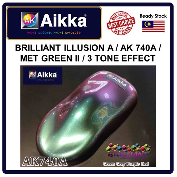 AIKKA BRILLIANT ILLUSION A / AK 740A / MET GREEN II / 3 TONE EFFECT ...