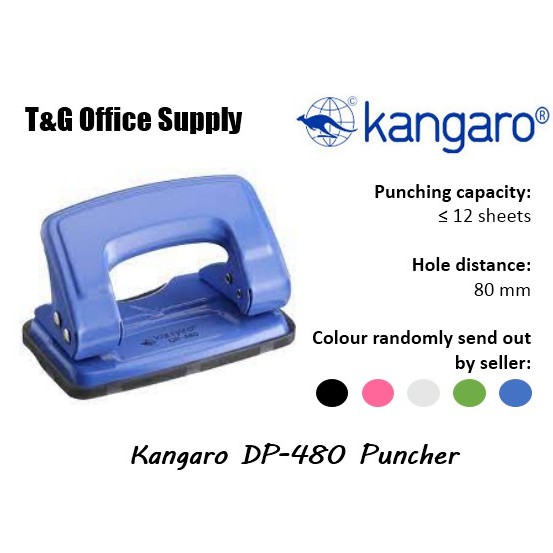 Kangaro Paper Puncher DP - 480 (Capacity: ~12 sheets) | Penebuk Lubang ...