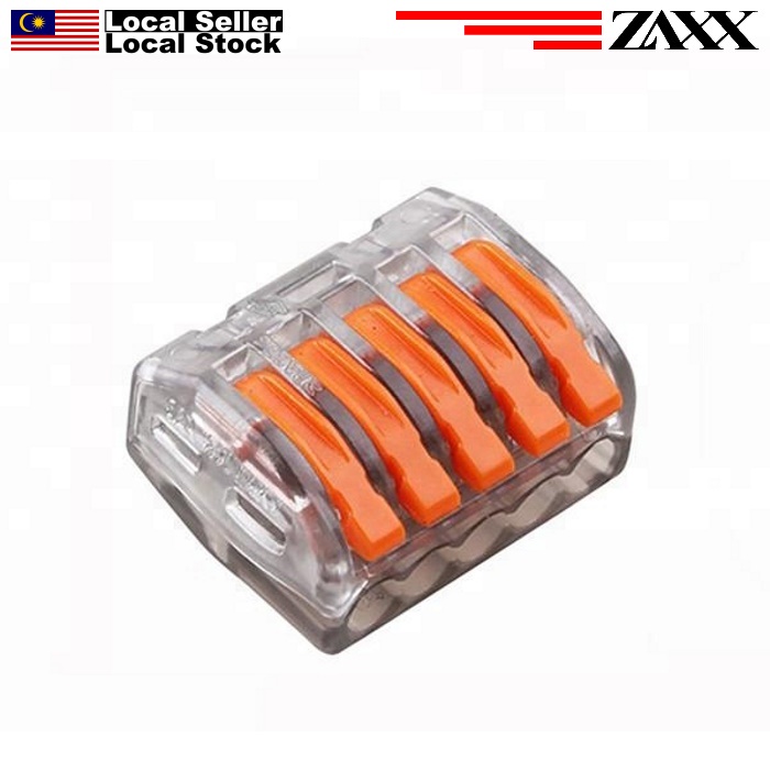 Transparent Universal 5 pin Quick Compact Wire Connector Conductor ...