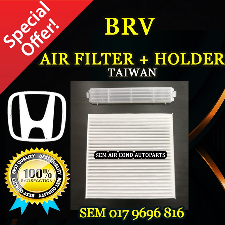 HONDA BRV/ BR-V FIBRE CABIN AIR FILTER WITH HOLDER (CAR AIRCOND SYSTEM ...