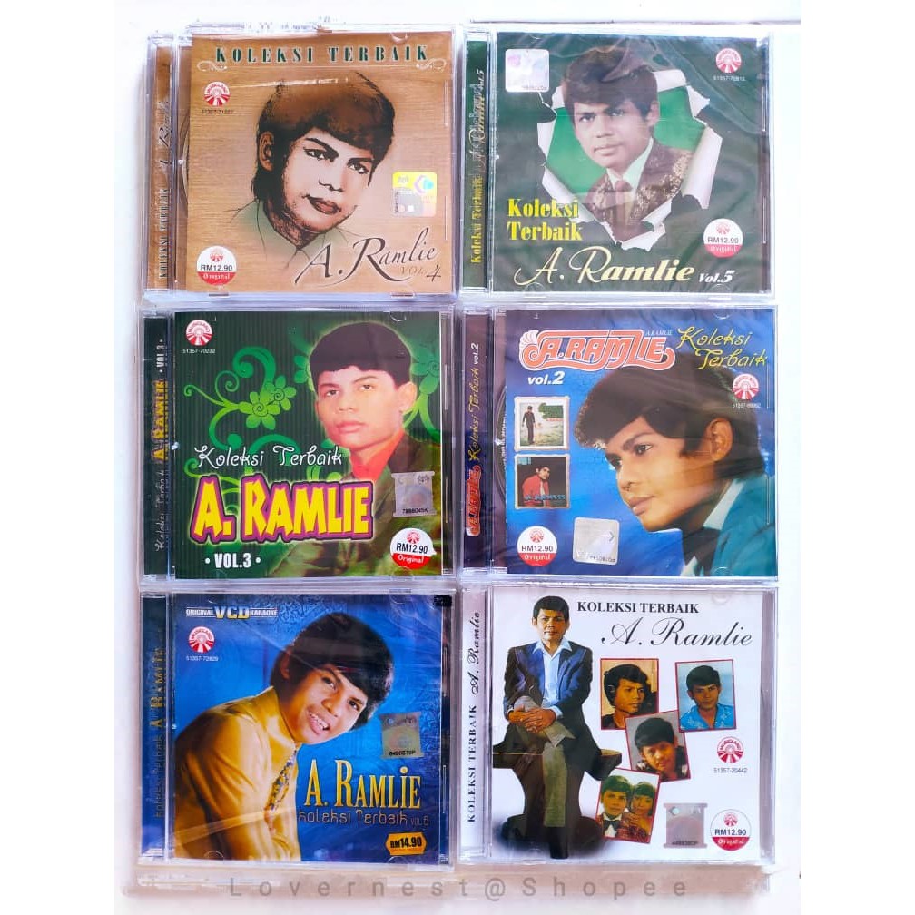A. Ramlie - Koleksi Terbaik Vol. 1-6 CD VCD Karaoke Album | Shopee Malaysia