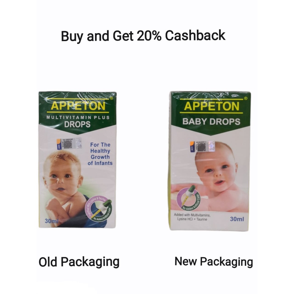 APPETON MULTIVITAMIN PLUS BABY DROPS 30mL [EXP: 4/2026] | Shopee Malaysia