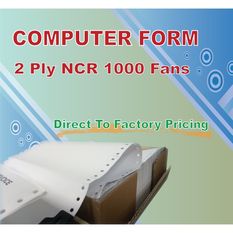 Computer Form 2 Ply NCR 1000 fans | Shopee Malaysia