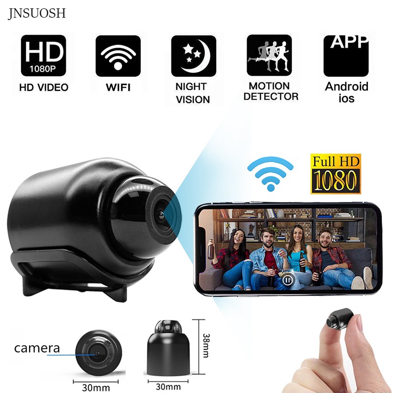 Small wifi mini spy camera HD infrared night vision card 1080P home ...