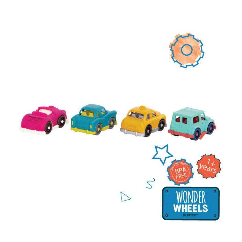 Wonder Wheels Mini Vehicles Set (4 Cars) | Shopee Malaysia