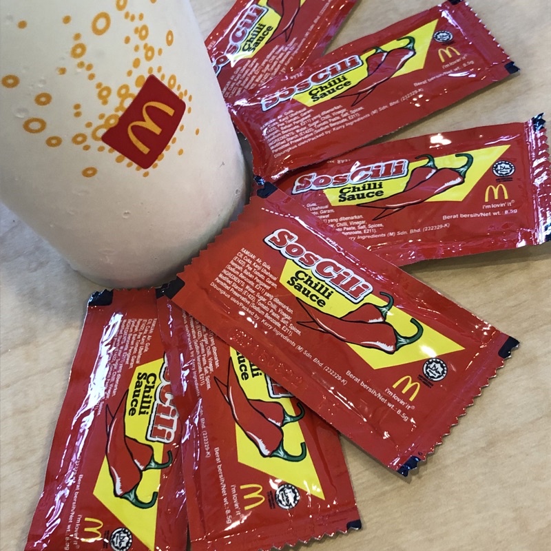 【EXTRA】Chili Sauce Sachet Assorted Brand Life Mcdonalds Mcd Mekdi ...