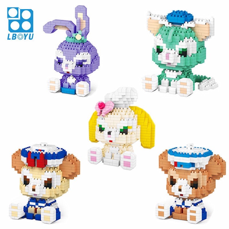 LNO DIY Disney nanoblock mini building blocks 迪士尼迷你积木(达菲熊 史黛拉 雪莉 杰拉) (Duffy Stella Shellie ...