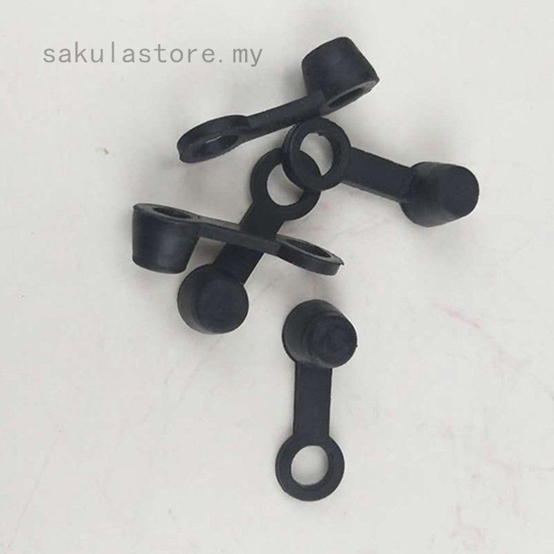 Black 8mm Brake Caliper Bleed Nipple Screw Dust Cap Cover Rubber ...